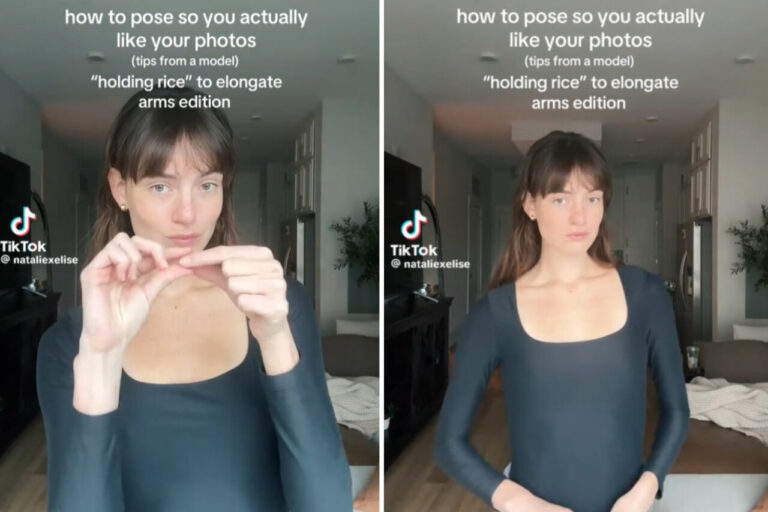 Video: Model reveals "rice trick" for posing for stunning photos ...